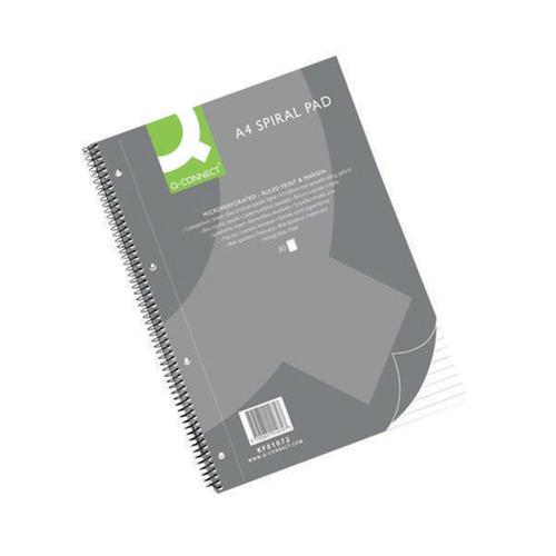 Q-Connect A4 Twin Wire Soft Cover Ruled/Margin PK5 Notebooks | Workline