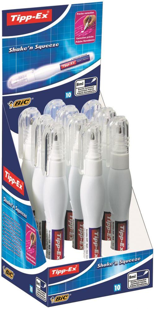 Tipp-Ex Shake 'n Squeeze Correction Fluid Pens 8ml PK10 | Workline