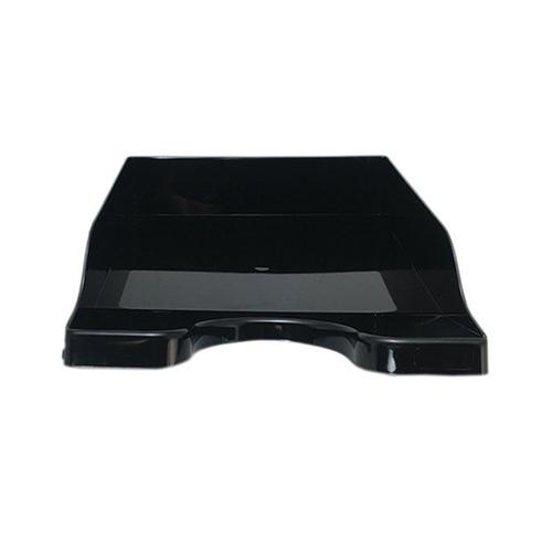 Deflecto Steritouch Stacking Letter Trays Black | Workline