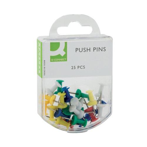 Q-Connect Push Pins Assorted PK10x25 | Workline