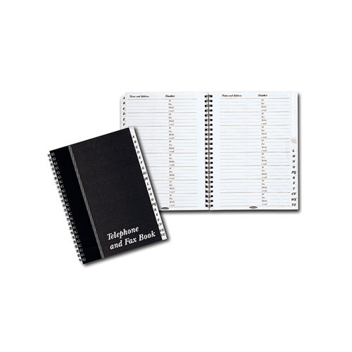 Concorde Telephone Index Book A5 Black | Workline